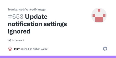 Update Notification Settings Ignored Issue TeamVanced VancedManager GitHub