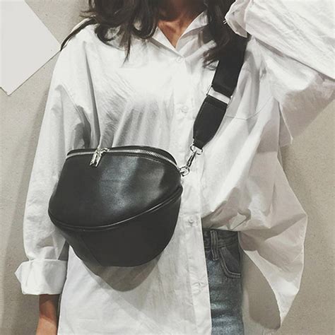 Badu Bg Дамска чанта за рамо Дамска модна дамска плътна изкуствена кожа с цип Малка чанта през