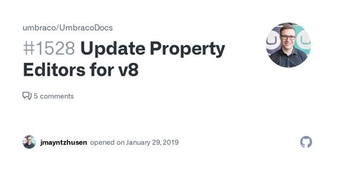 Update Property Editors For V8 · Issue 1528 · Umbracoumbracodocs · Github