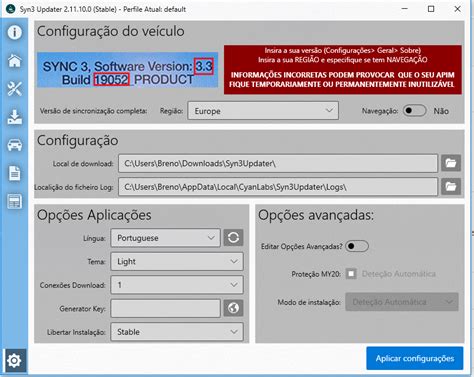 no field to version choose is displayed · issue 196 · cyanlabs