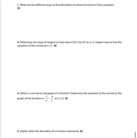 Solved What Are The Different Ways To Find Derivative Of Chegg Com
