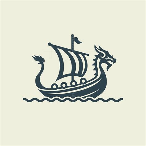 Viking Ship Logo Design