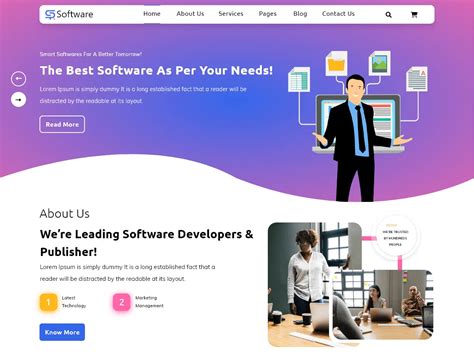 saas software technology wordpress theme for software and tech companies