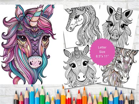 50 Cute Mandala Unicorn Coloring Pages My Coloring Zone