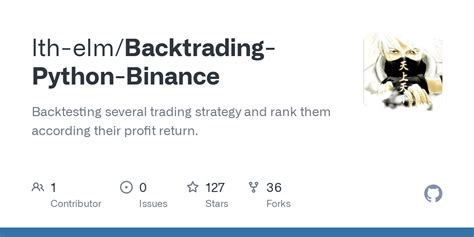 Github Lth Elm Backtrading Python Binance Backtesting Several Trading Strategy And Rank Them