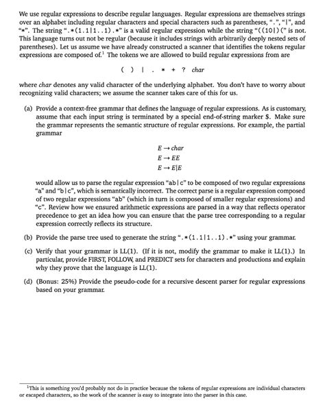 We Use Regular Expressions To Describe Regular