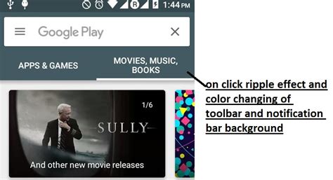 Android How To Get Ripple Effect Like Play Store On Tab Click With