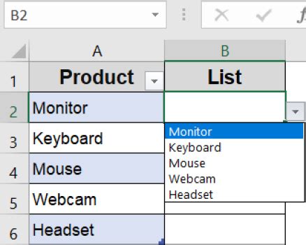 How To Create A Drop Down List From A Table In Excel Excel Insider