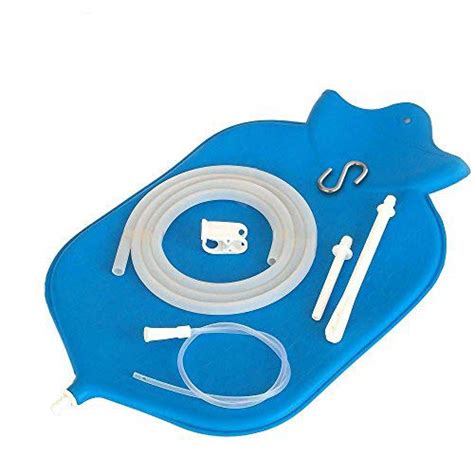 SoulGenie NaturoFloPlus Enema Bag Kit 4 Quart For Deep Enemas Open