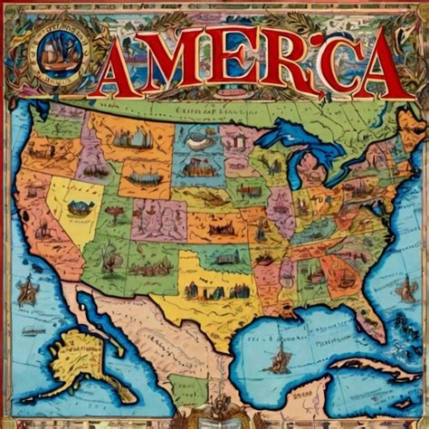 Map Of America Premium Ai Generated Image