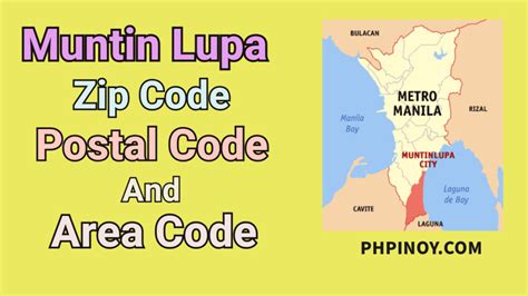 Muntinlupa Zip Codes List Phpinoy