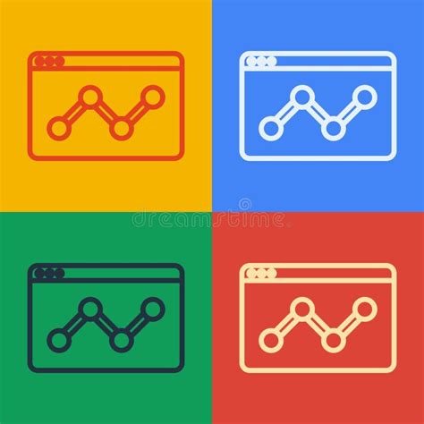 Pop Art Line Web Analytics Information And Development Website