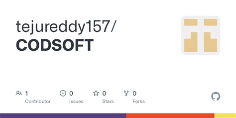 Github Tejureddy157codsoft