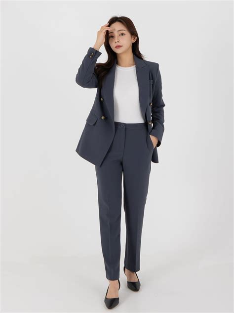 여성정장 세트 세미정장 오피스룩 바지 수트