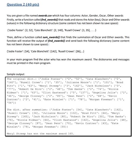 Solved Use Python Do NOT Use BREAK CONTINUE RETURN Or Chegg