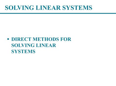 Chapter 3 Linear Systems And Matrices Part 1slides Ppt