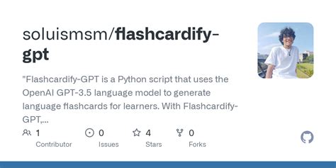 Github Soluismsmflashcardify Gpt Flashcardify Gpt Is A Python