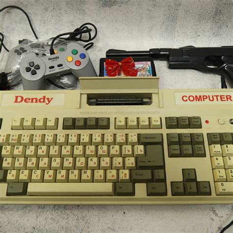 Super 8 Bit Dendy Keyboard Computer Console Game Bundle Set Ukrainian