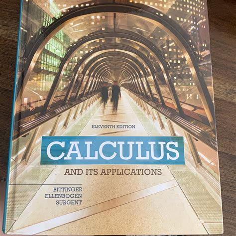 calculus and its applications by marvin bittinger david ellenbogen