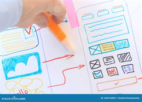 Modern Application Source Abstract Algorithm Concept Programmer Typing New Lines Of Html Code
