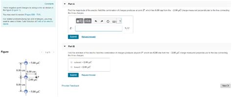 Solved Part A Calculate The Magnitude Of The Electric Field Chegg