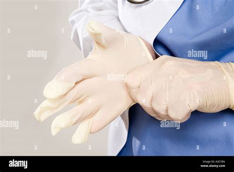 Wearing Latex Gloves Stock Photos Wearing Latex Gloves Stock Images