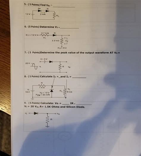 Solved 5 − 5 Points Find Vmt 6 5 Points Determine