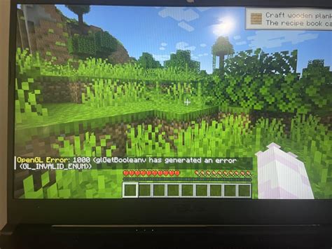 i get this opengl error after installing and running optifine not