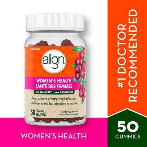 Align Womens Health Prebiotic Probiotic Gummies 50 Count Walmartca