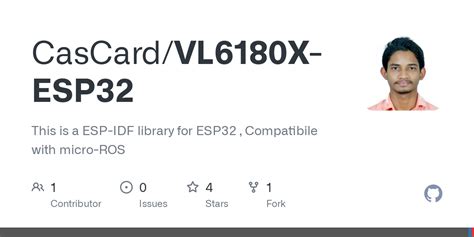 Github Cascardvl6180x Esp32 This Is A Esp Idf Library For Esp32 Compatibile With Micro Ros