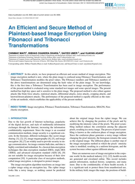 pdf an efficient and secure method of plaintext based image