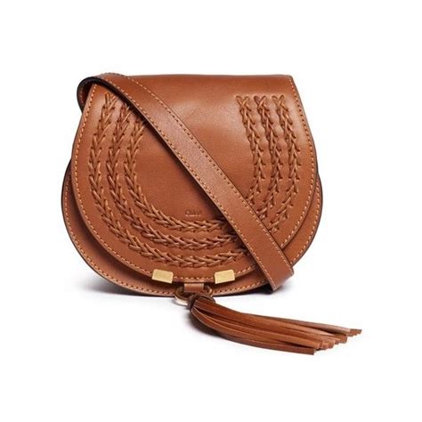 Chloé Marcie Mini Tassel Leather Saddle Bag
