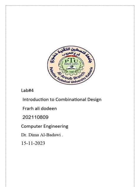 Lab 4 Pdf Logic Gate Electronic Circuits