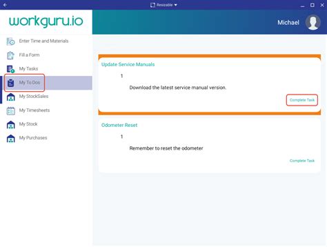 review to do tasks with android kiosk app in workguru workguru support portal
