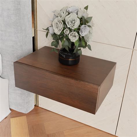 ᐉ Тумба навесная прикроватная с одним ящиком Варшава 462х146х304 мм Венге • Купить в Киеве