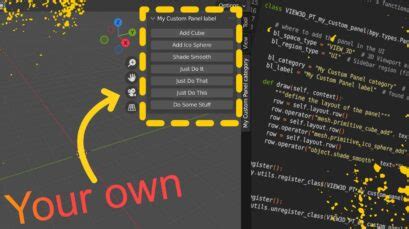 Create a Custom Blender Panel with less than 50 lines of Python code | BlenderNation Bazaar