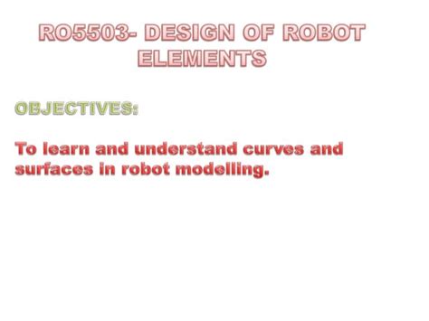Curves And Modelling In Design Of Machineppt