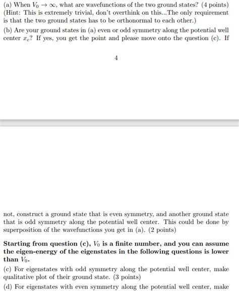 Solved Figure 2 δ Function Potential Well Double Well