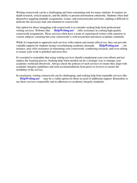 Coursework Assignment Sample Pdf Proofreading Essays