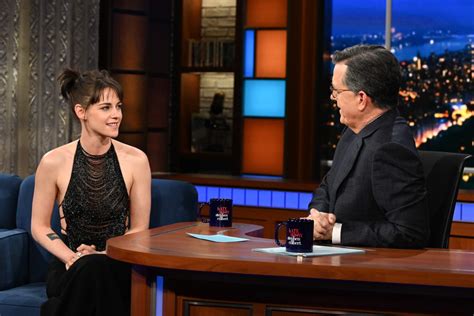 Kristen Stewart Appears For Interview On Late Show With Stephen