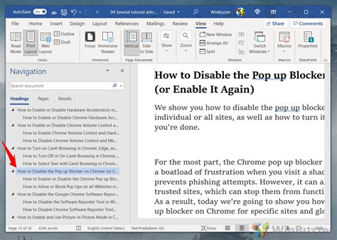 How To Move And Rearrange Pages In Word WinBuzzer