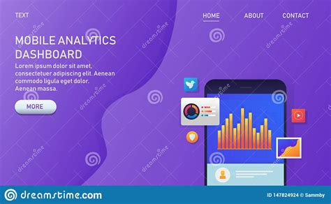 Digital Marketing Data Statistic Information Showing On Mobile Screen Analytics Application