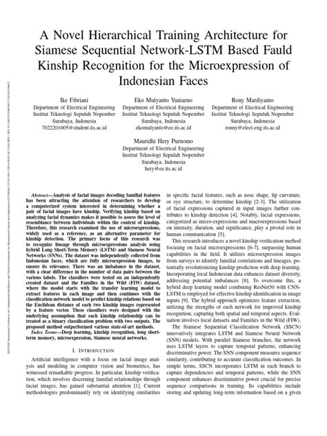 a novel hierarchical training architecture for siamese sequential network lstm based fauld