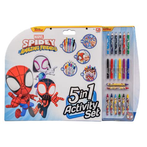 Spidey And His Amazing Friends Farveaktivtetssæt Med Farveblyanter