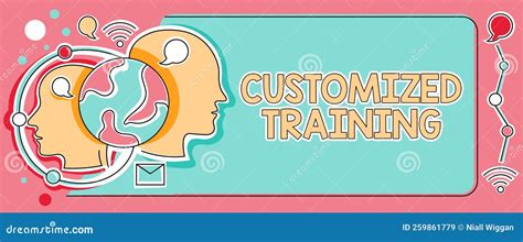 Writing Displaying Text Customized Training Word For Online Marketing