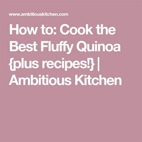 How To Cook Quinoa A Step By Step Guide Recipes Recipe How To