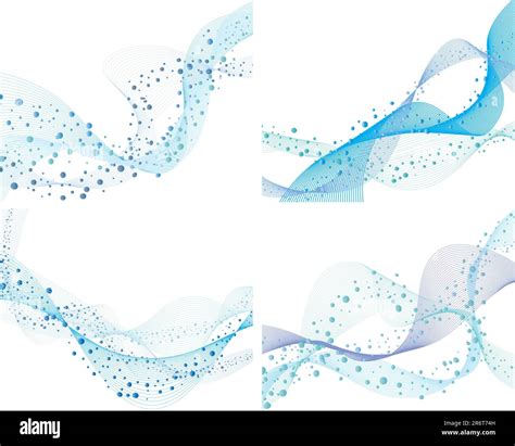 Abstract Water Vector Backgrounds Set With Bubbles Of Air Stock Vector Image And Art Alamy