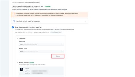 Unity LevelPlay IronSource Airbridge Help Center