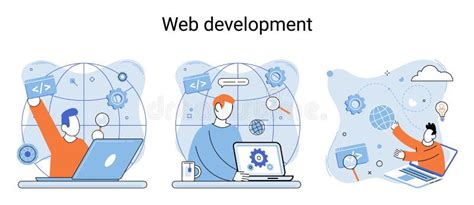 Web Development Coding And Programming Creation Digital Software Mobile Desktop Platforms