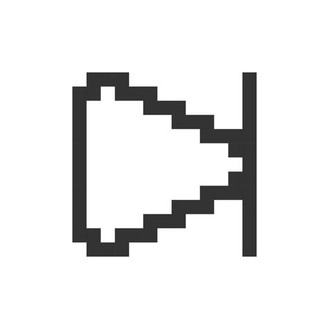 skip next button pixelated ui icon music player bar play multimedia